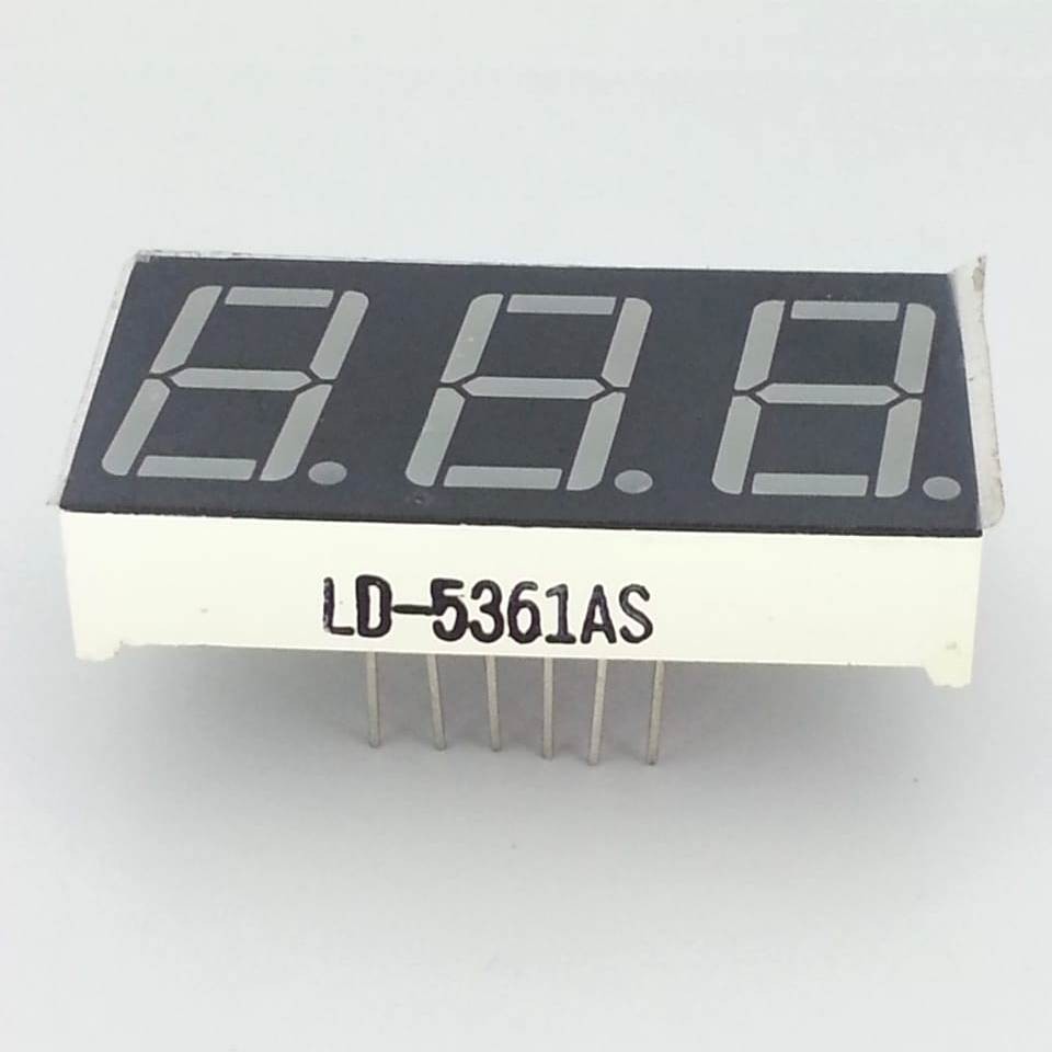 0 56 Inch 3 Digit Red Led Display 7 Segment